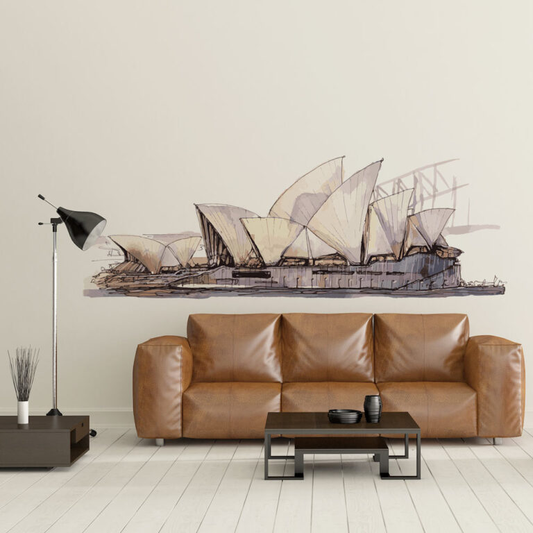 Sticker Opéra De Sydney - Stickers Monuments | Stickerdeco.fr