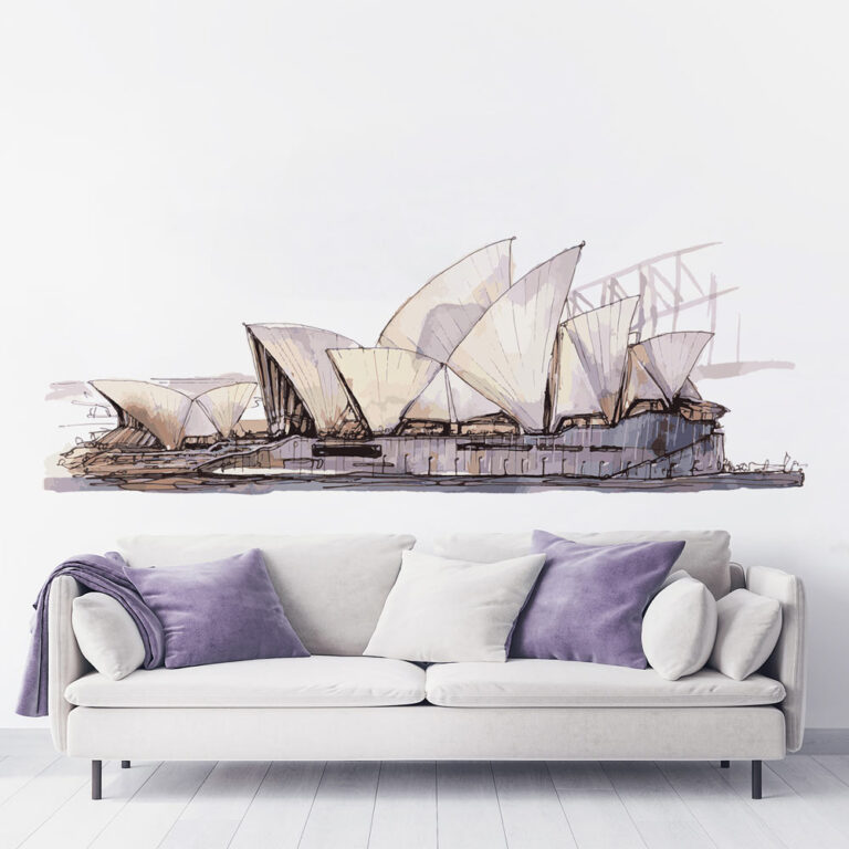 Sticker Opéra De Sydney - Stickers Monuments | Stickerdeco.fr