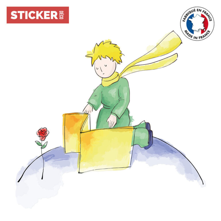 Sticker Petit Prince Rose | Stickers Petit Prince | Stickerdeco.fr