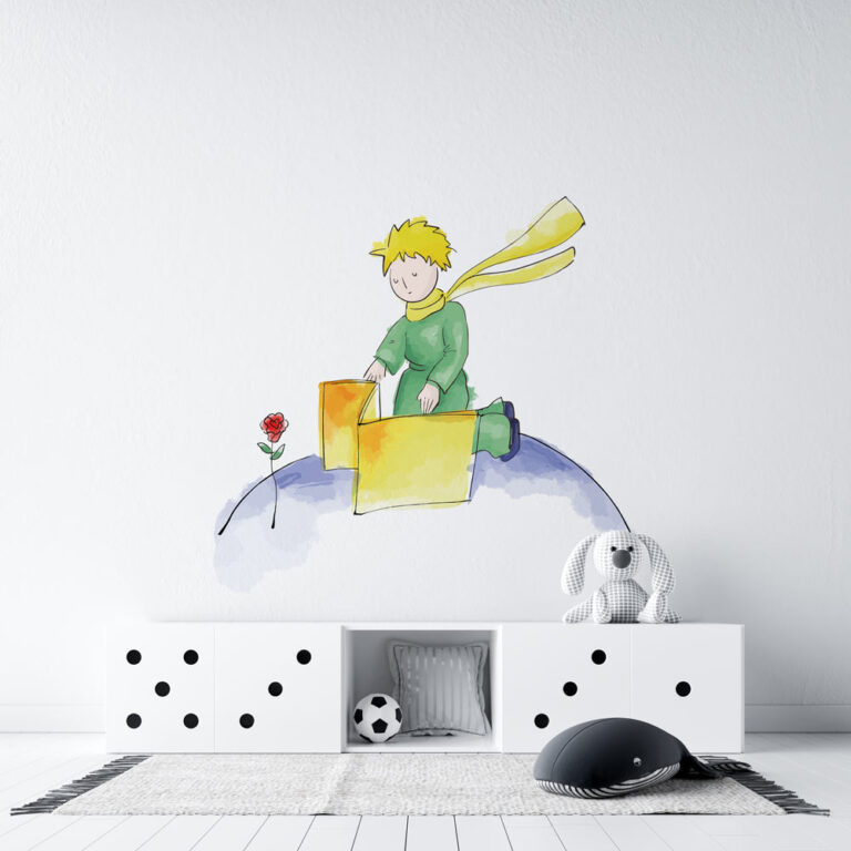 Sticker Petit Prince Rose | Stickers Petit Prince | Stickerdeco.fr