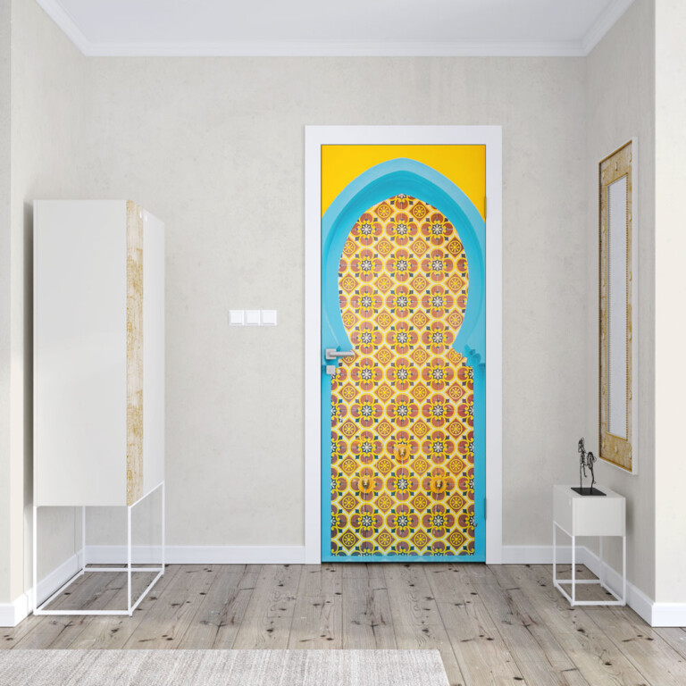 Sticker Porte Orientale Zellige | Stickers Portes | Stickerdeco.fr