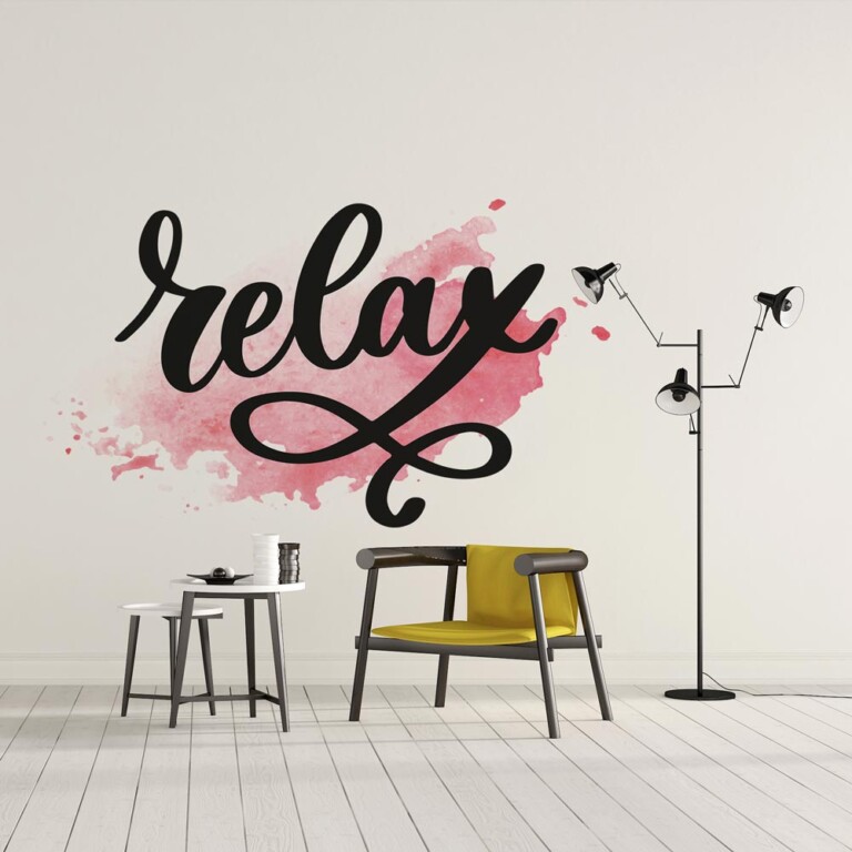 Sticker relax aquarelle | Stickers Zen | Stickerdeco.fr