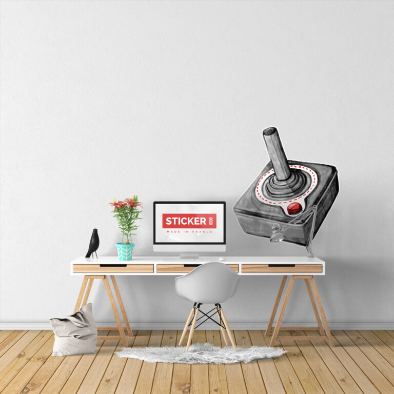 Sticker Joystick Atari - Sticker Mural | Stickerdeco.fr