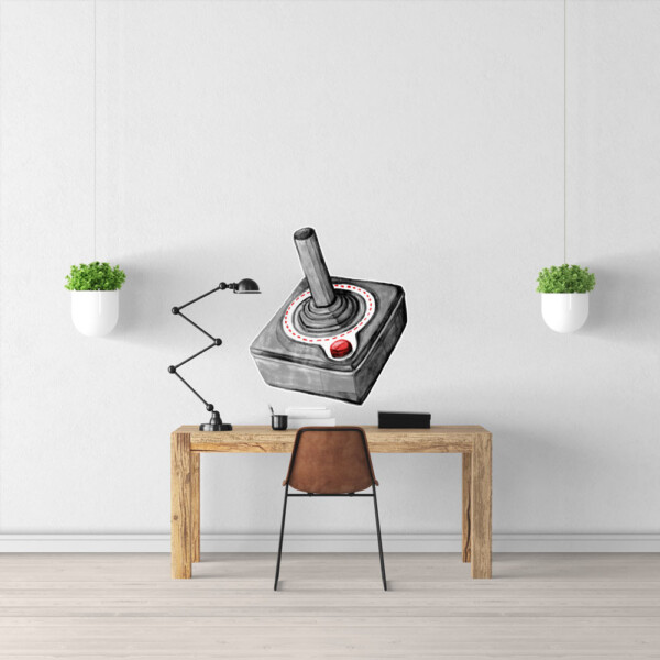 Sticker Joystick Atari - Sticker Mural | Stickerdeco.fr