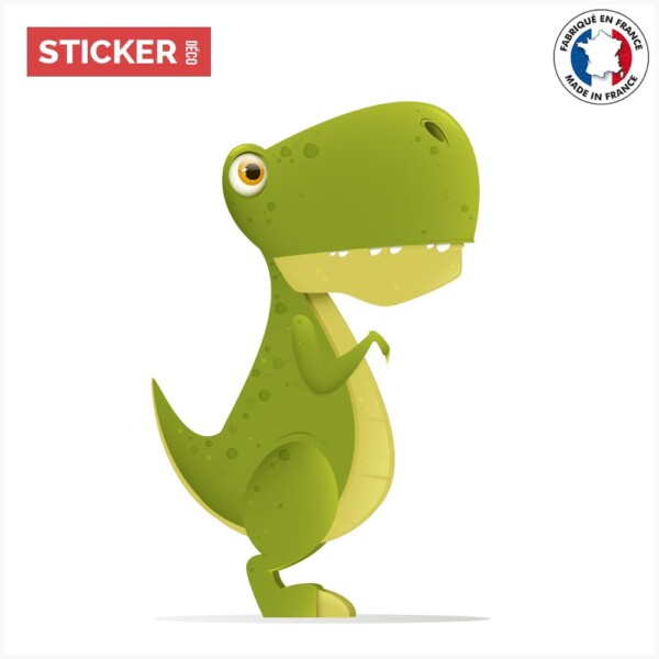 Sticker T-Rex Cartoon - Stickers Dinosaure - | Stickerdeco.fr