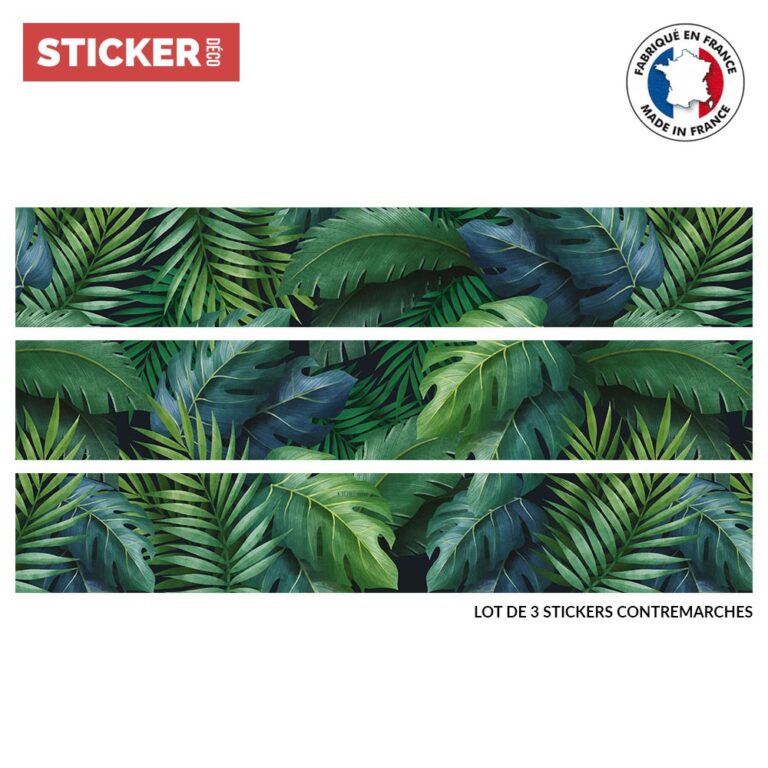 Stickers Escaliers Exotique | Contremarches | Stickerdeco.fr