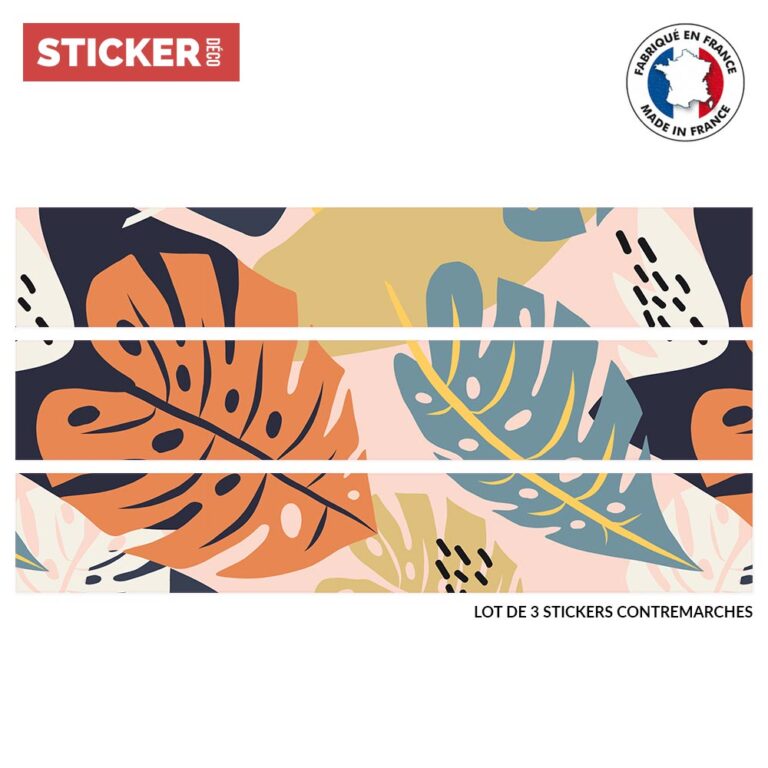 Stickers Escaliers Exotique | Contremarches | Stickerdeco.fr