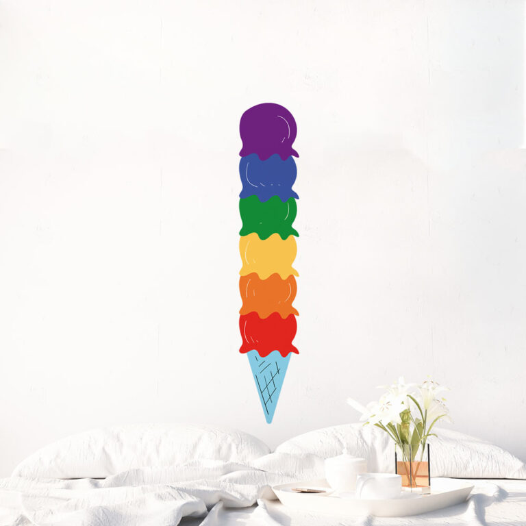 Sticker Glace Arc En Ciel | Stickers LGBT | Stickerdeco.fr