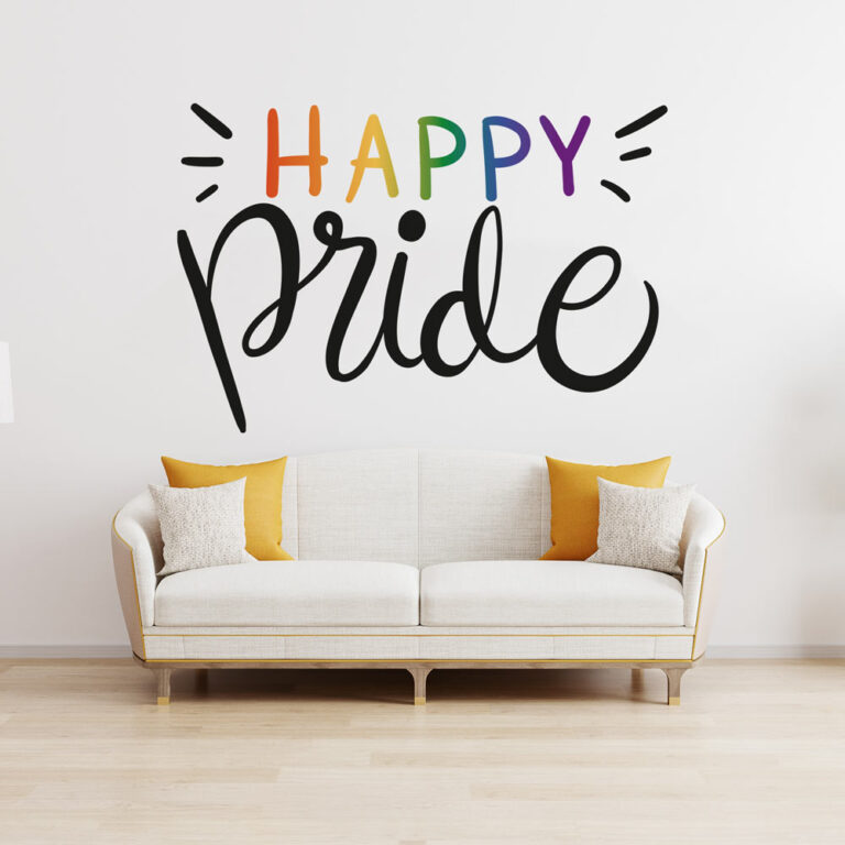Sticker Happy Pride | Stickers LGBT | Stickerdeco.fr