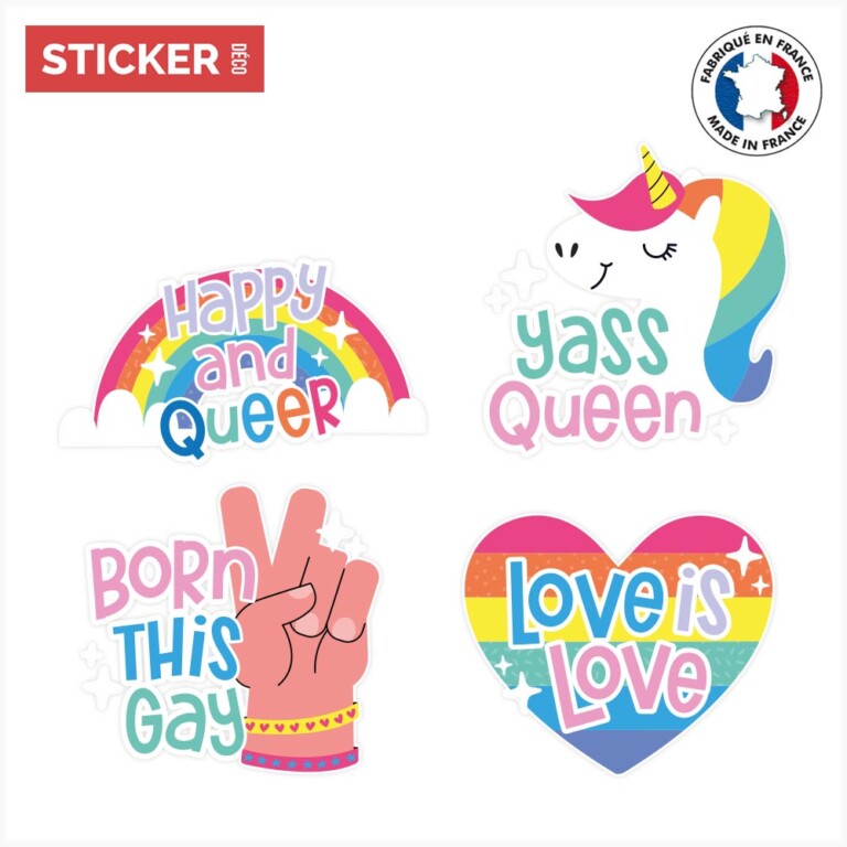 Stickers Lgbt Pack | Autocollants LGBT | Stickerdeco.fr