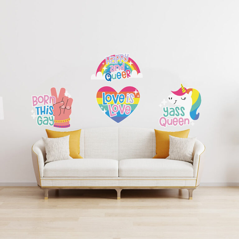 Stickers Lgbt Pack | Autocollants LGBT | Stickerdeco.fr