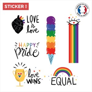 Stickers Lgbt Pack | Autocollants LGBT | Stickerdeco.fr