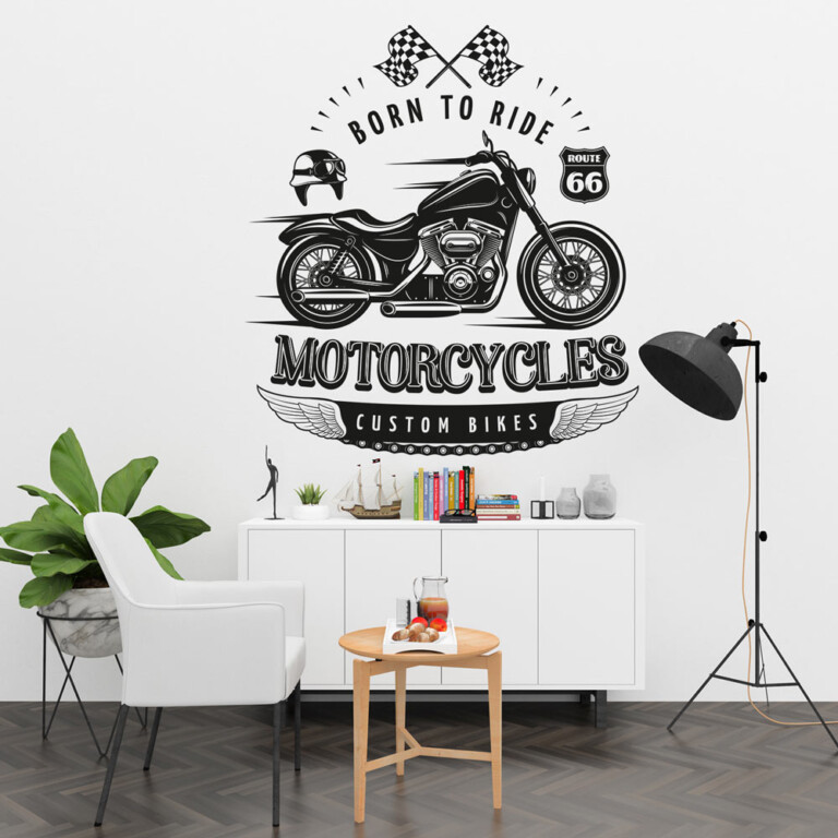 Sticker Moto Born To Ride | Stickers Motos | StickerDeco.fr