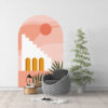 Sticker Arche Terracotta | Sticker Minimaliste Déco | StickerDeco.fr