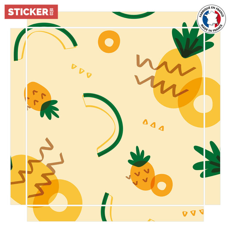 Sticker Ikea Lack Ananas | Sticker Meuble Ikea | StickerDeco.fr
