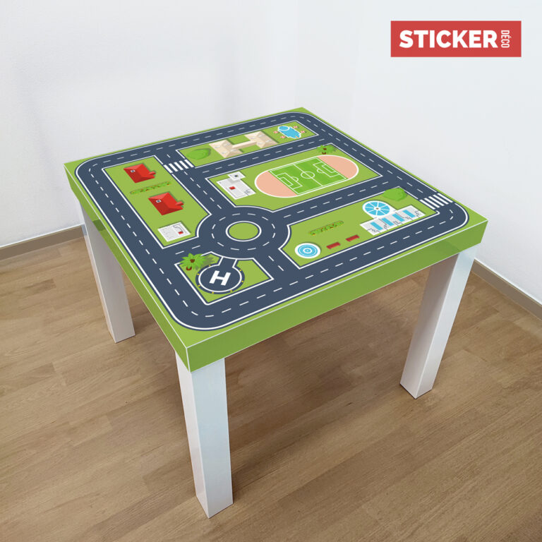Sticker Ikea Lack Circuit Voiture Ville | StickerDeco.fr