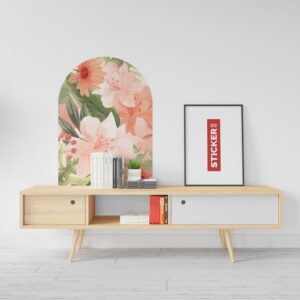 Sticker Arche Florale | Sticker Minimaliste Déco | StickerDeco.fr
