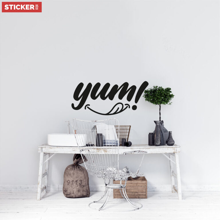 Sticker Citation Yum | Autocollants | Stickerdeco.fr