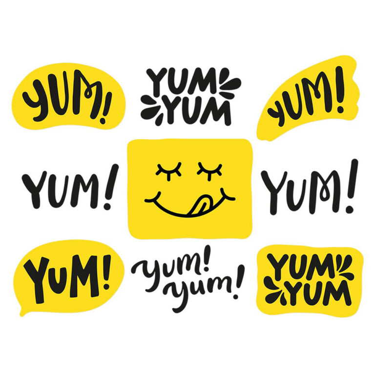 Stickers Yum Yum | Autocollants pour Cuisine | StickerDeco.fr