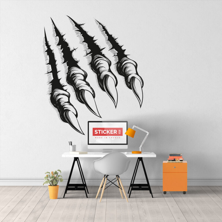 Sticker Monster Griffe | Stickers Dinosaures | Stickerdeco.fr