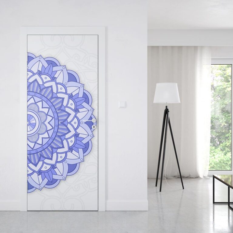 Sticker Porte Mandala Coloré | Stickers Portes | StickerDeco.fr