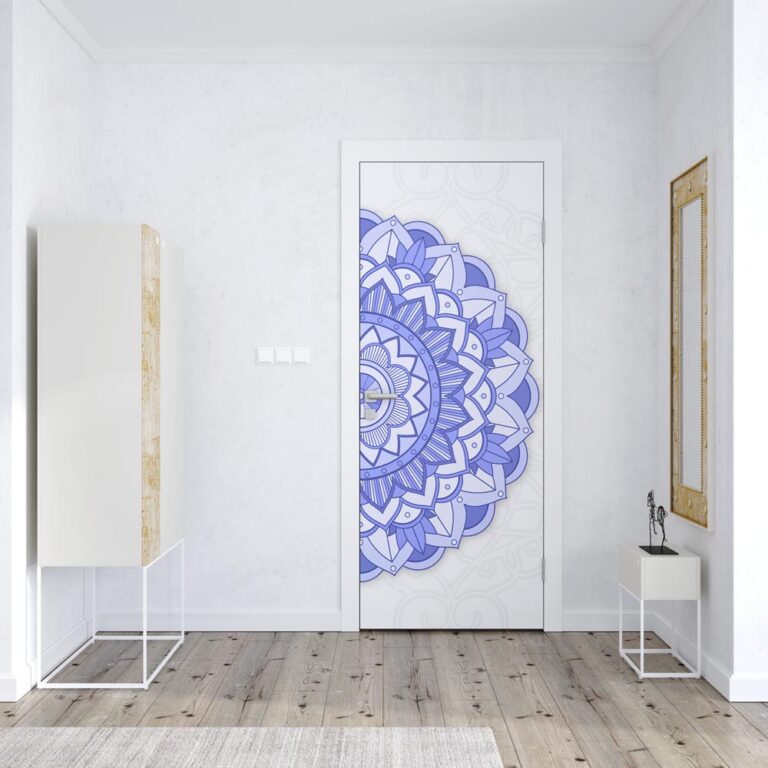 Sticker Porte Mandala Coloré | Stickers Portes | StickerDeco.fr