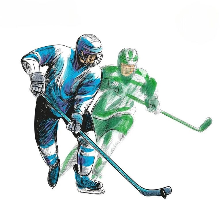 Sticker Hockey | Sticker autocollant | Stickerdeco.fr