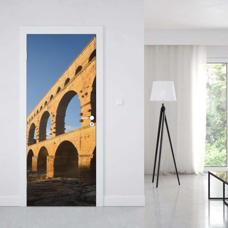 Sticker Porte Pont Du Gard | Stickers Portes | Stickerdeco.fr