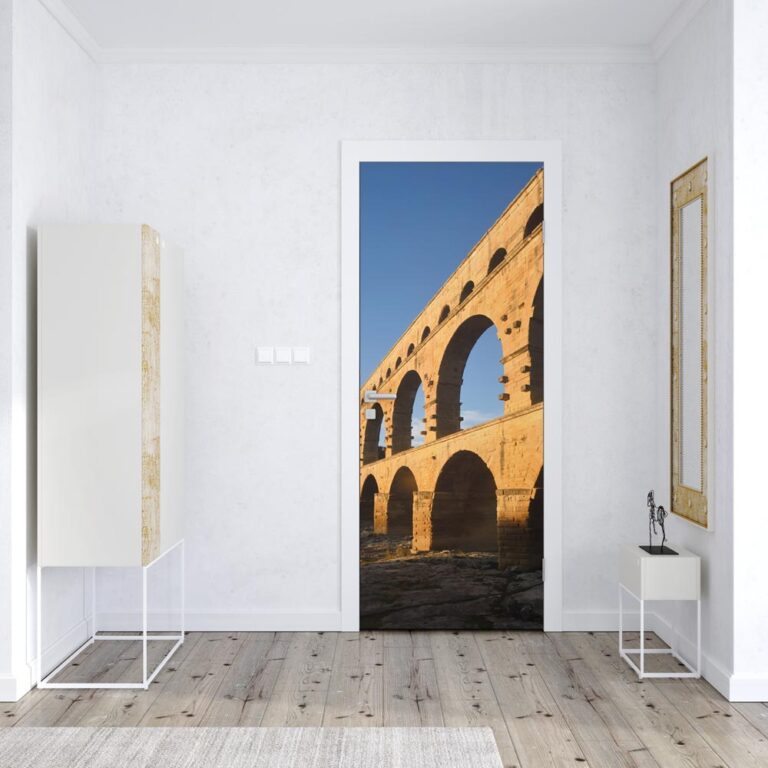 Sticker Porte Pont Du Gard | Stickers Portes | Stickerdeco.fr