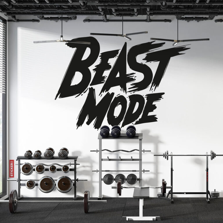 Sticker Beast Mode | Stickers Citations Sport | Stickerdeco.fr