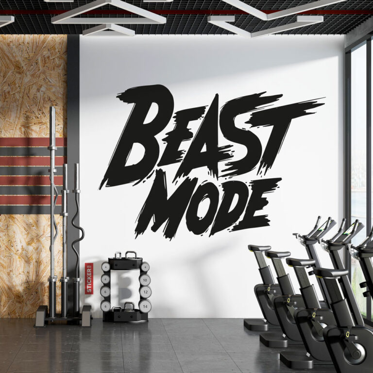 Sticker Beast Mode | Stickers Citations Sport | Stickerdeco.fr