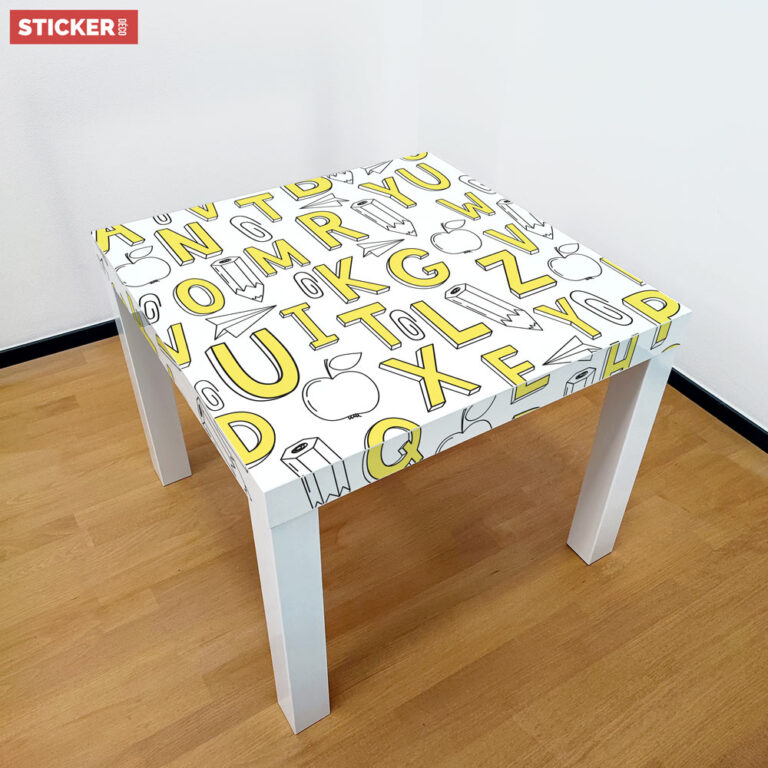 Sticker Ikea Lack Alphabet Minimaliste | Meuble | Sticker Déco