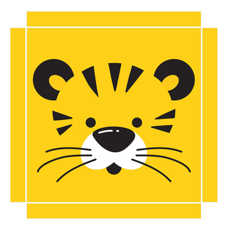 Sticker Ikea Lack Tiger | Ikea Hack | StickerDeco.fr