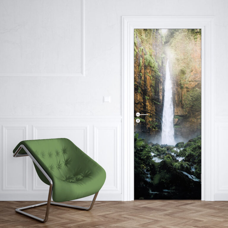 Sticker Porte Cascade à Java | Stickers Portes | StickerDeco.fr