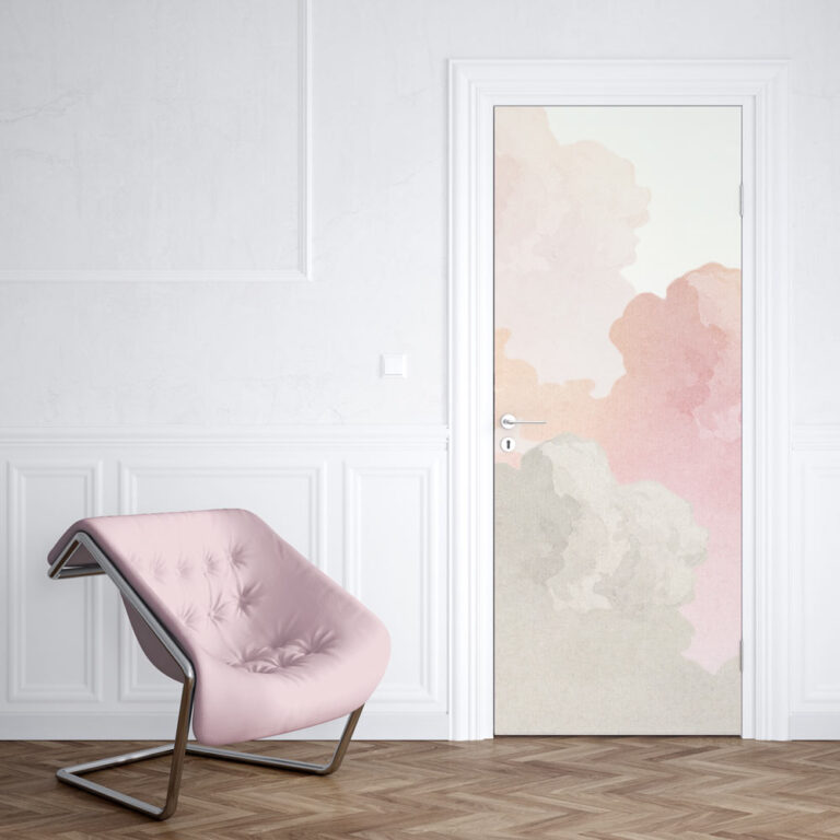 Sticker Porte Ciel Aquarelle | Stickers Portes | StickerDeco.fr