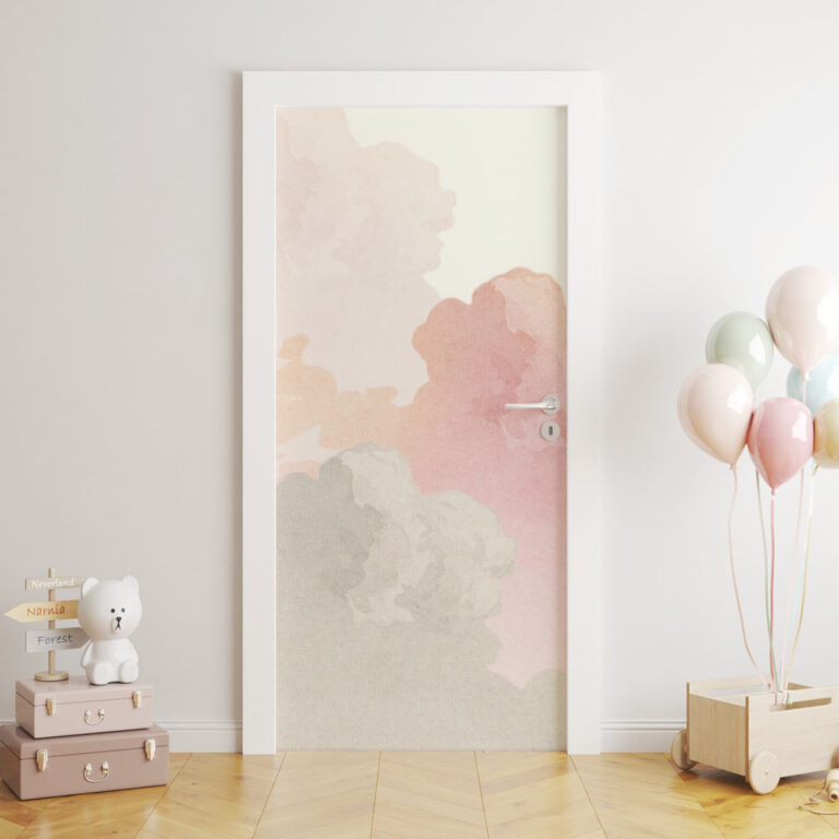 Sticker Porte Ciel Aquarelle | Stickers Portes | StickerDeco.fr
