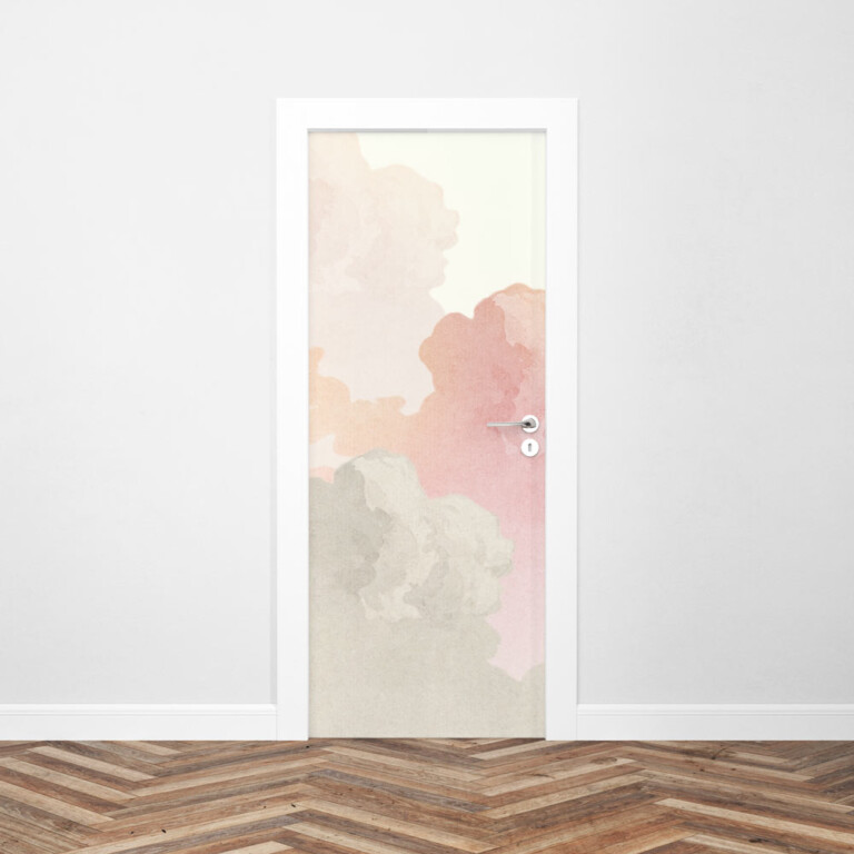 Sticker Porte Ciel Aquarelle | Stickers Portes | StickerDeco.fr