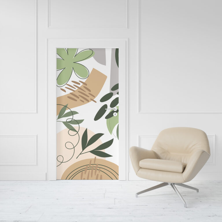Sticker Porte Nature Minimaliste | Stickers Portes | StickerDeco.fr