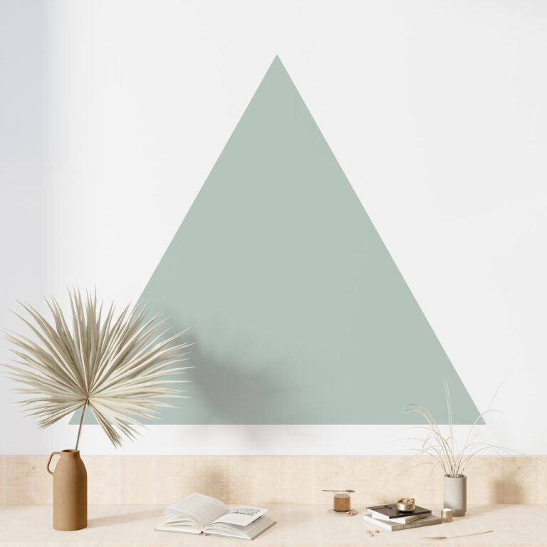 Sticker Triangle Vert Amande | Minimaliste | Sticker Déco