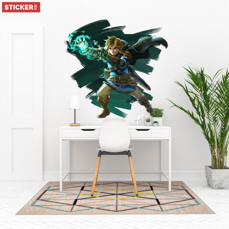 Sticker Zelda Tears of The Kingdom Link | Sticker | Stickerdeco.fr