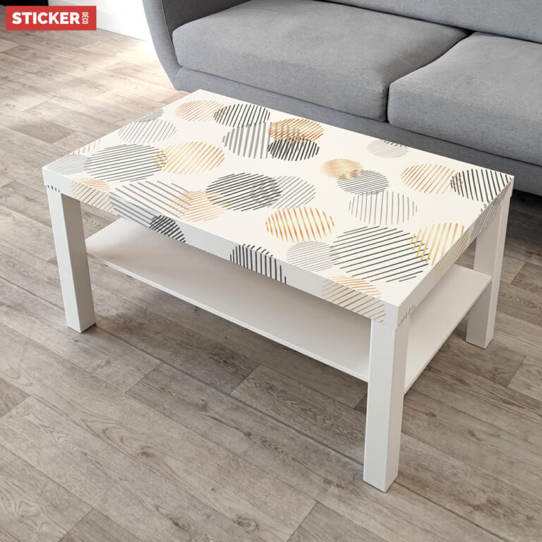 Sticker Ikea Lack Chic Blanc 90x55cm | Ikea Lack | StickerDeco.fr