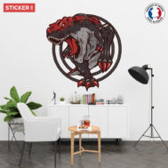 Sticker T-Rex Enerve | Stickers Dinosaure | Stickerdeco.fr