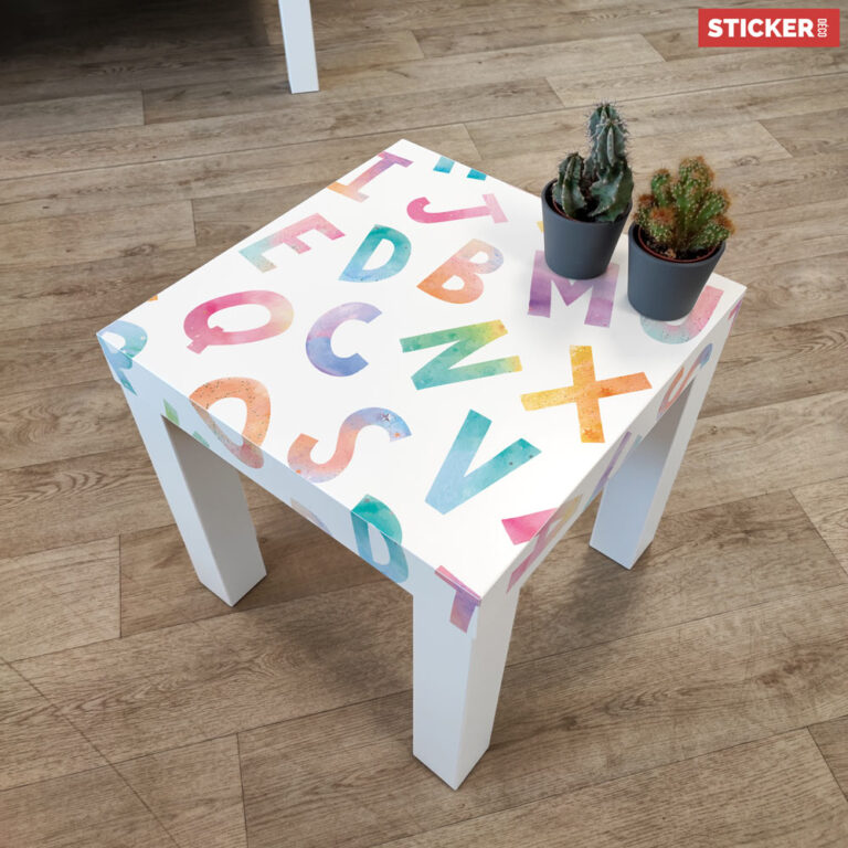 Sticker Ikea Lack Alphabet 35x35cm | DIY IKEA | StickerDeco.fr