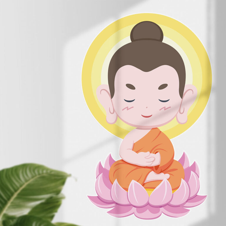 Sticker Buddha Zen - Stickers Orientaux | Stickerdeco.fr
