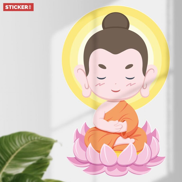 Sticker Buddha Zen - Stickers Orientaux | Stickerdeco.fr