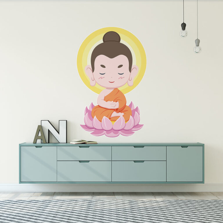 Sticker Buddha Zen - Stickers Orientaux | Stickerdeco.fr