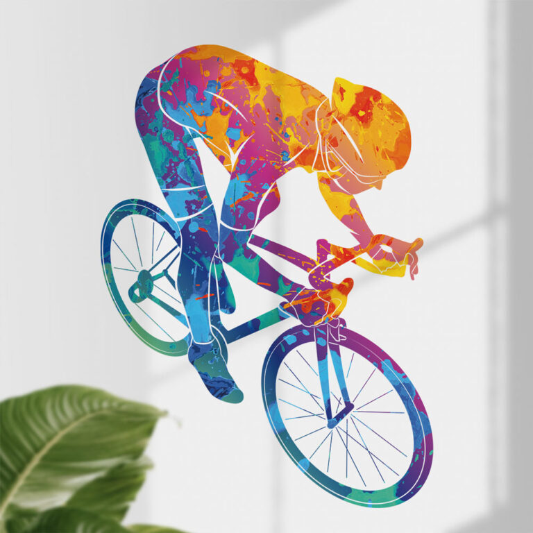Sticker Cycliste - Stickers Sport | Stickerdeco.fr