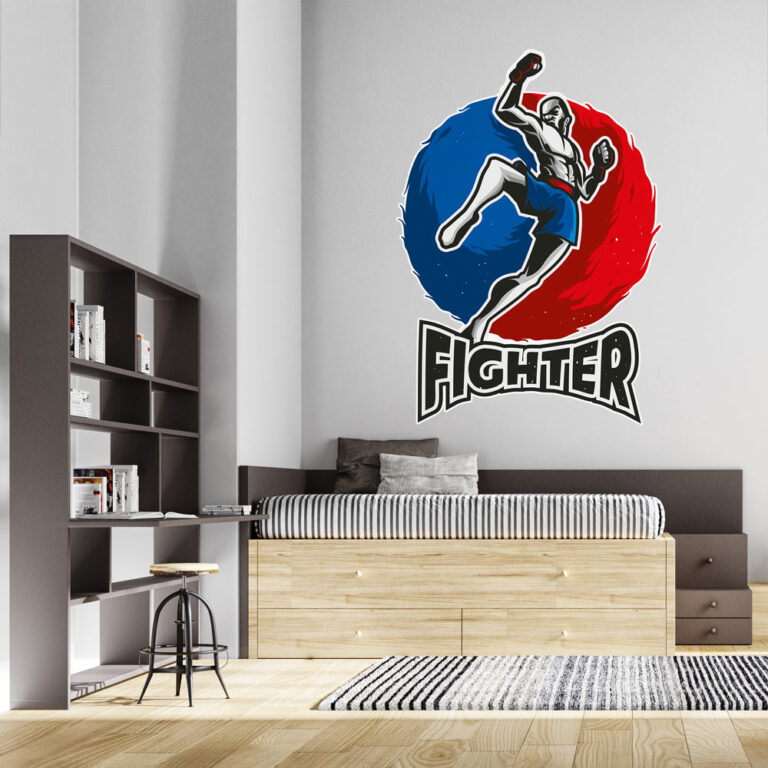 Sticker Fighter Muay Thai | Stickers Sport | Stickerdeco.fr