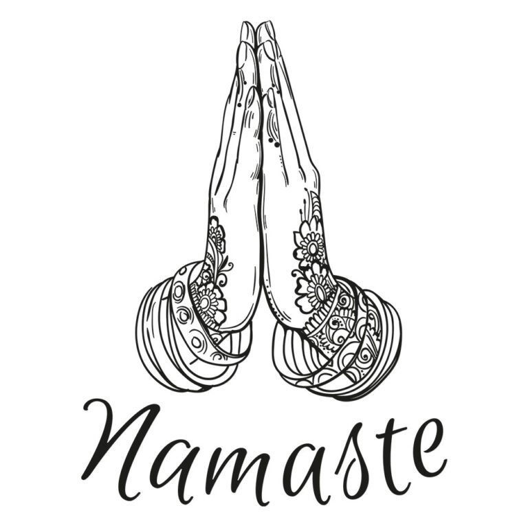 Sticker Namaste | Stickers Zen | Stickerdeco.fr