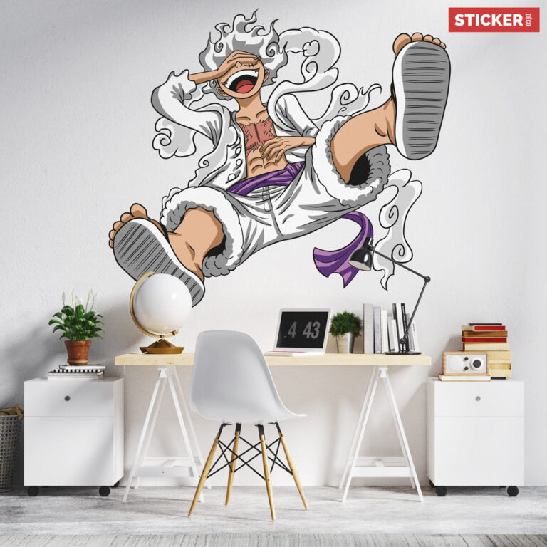 Sticker Luffy Gear 5 One Piece | Autocollant Manga